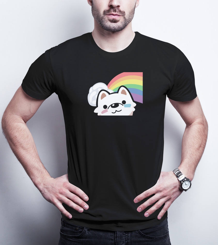 Streame Lements Merch DarkViperAU Pride Rainbow Dog T-Shirt