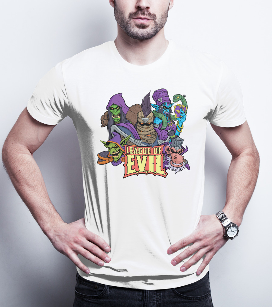 League Of Evil Fantasy Villains Assembly T-Shirt