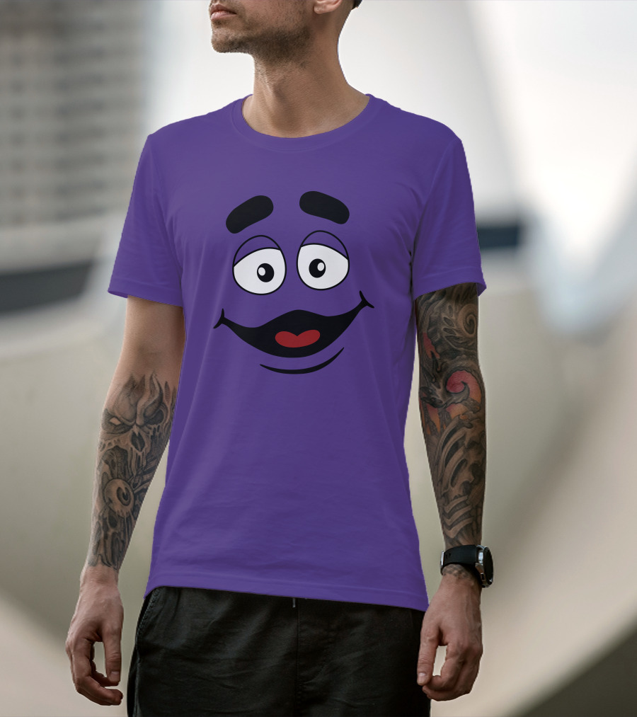Grimace Smile Face McDonald's Character T-Shirt