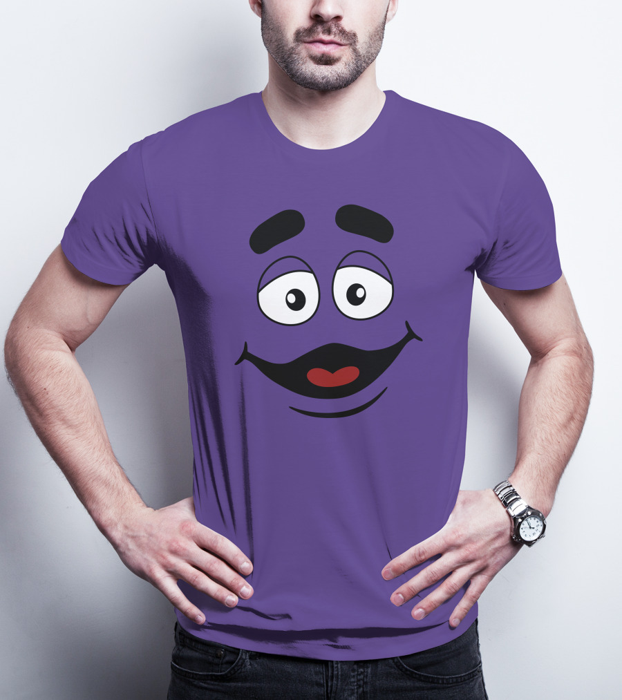 Grimace Smile Face McDonald's Character T-Shirt