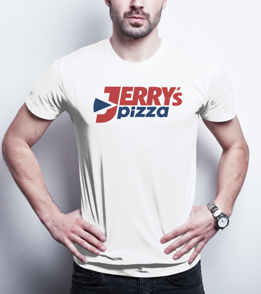 Eric D Jerrys Pizza Logo Design Jerrys Pizza T-Shirt