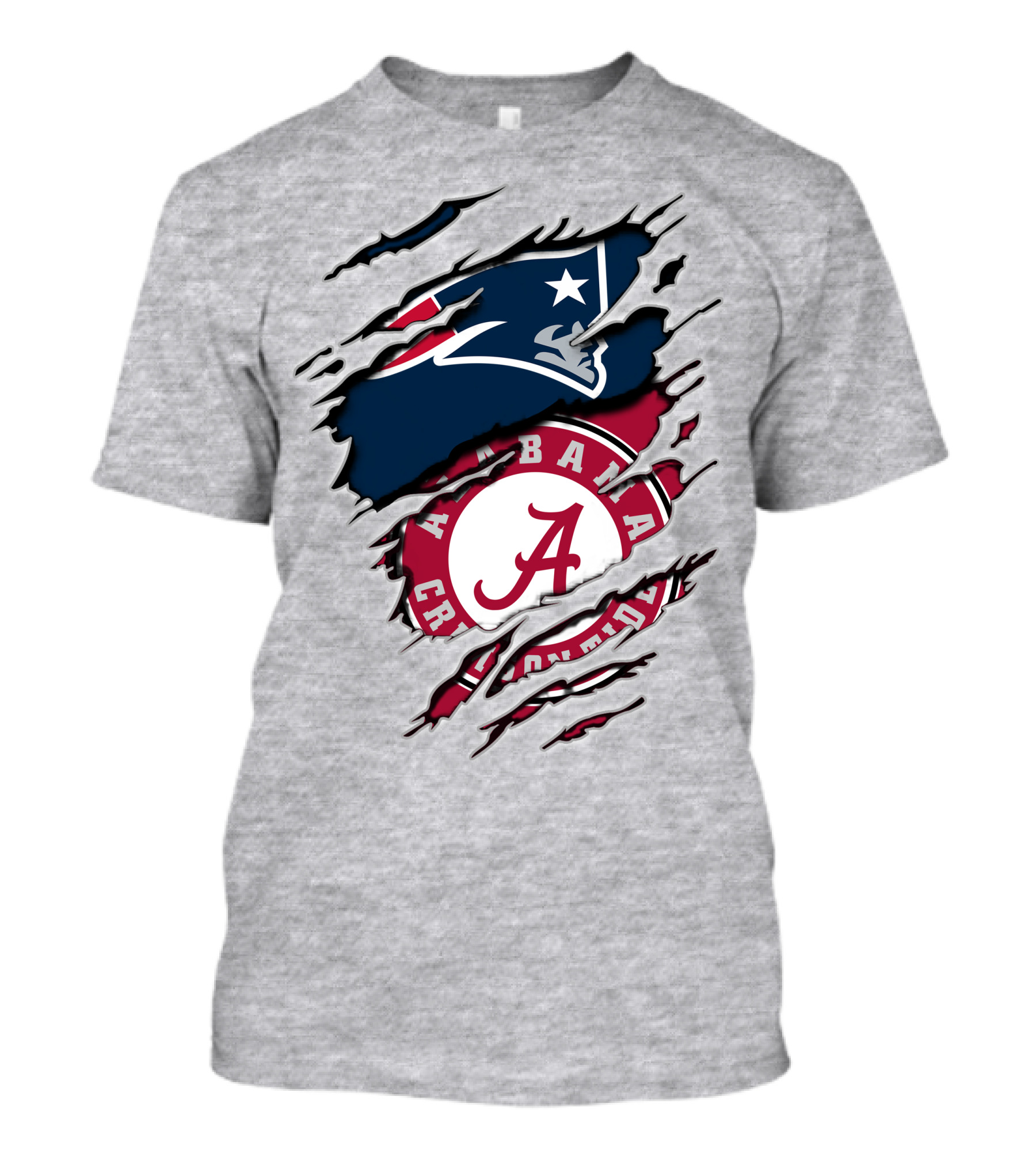 Alabama Crimson Tide Patriots Logo Mashup T-Shirt