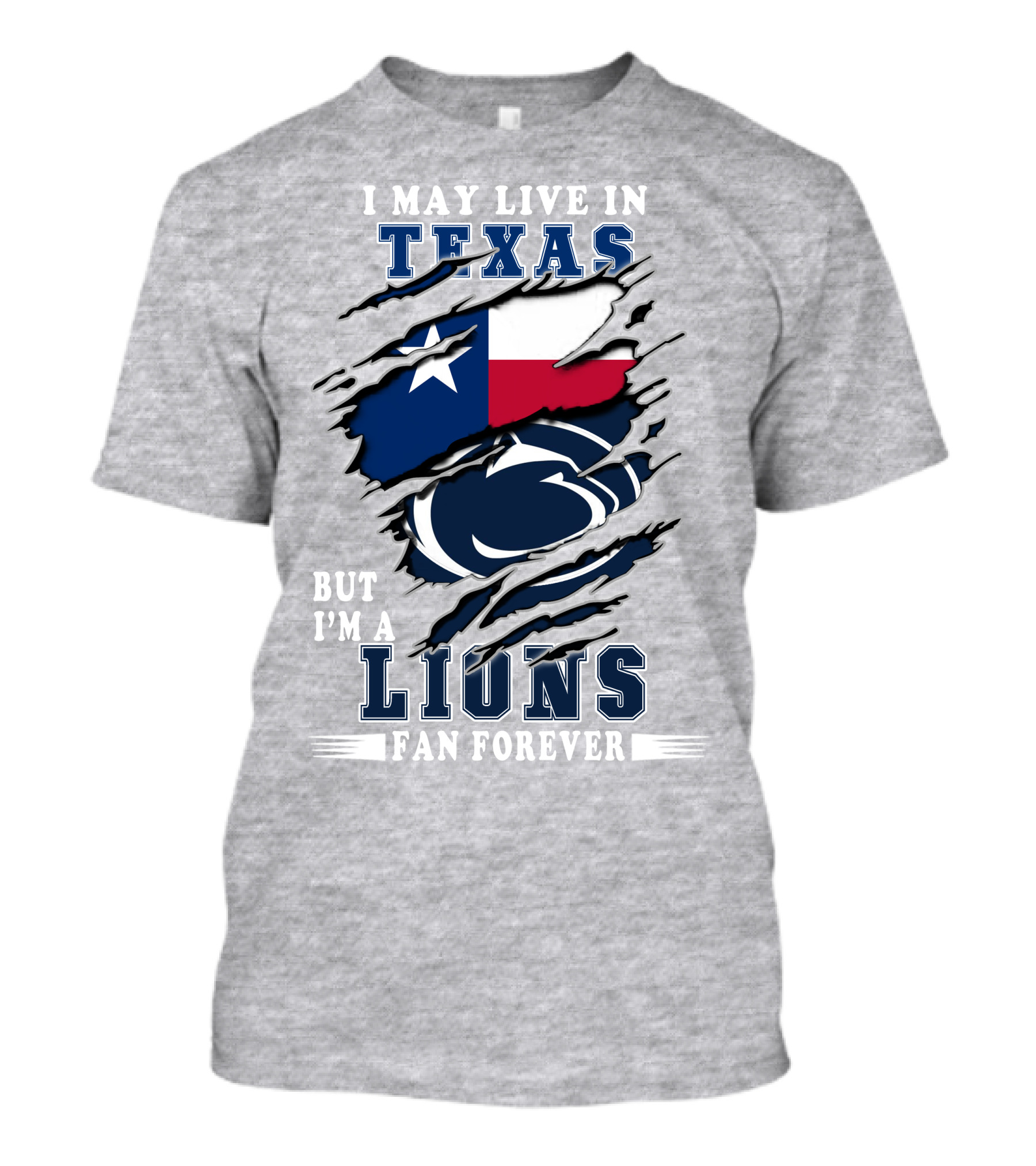 Texas Pride But I'm A Lions Fan Forever T-Shirt