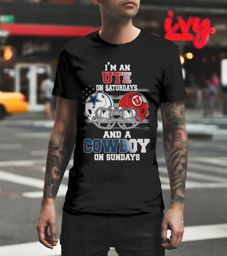 I'm An Ute On Saturdays And A Cowboy On Sundays T-Shirt