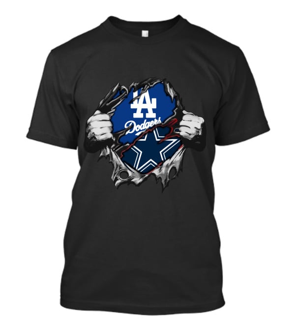 La Dodgers And Cowboys Crossover T-Shirt