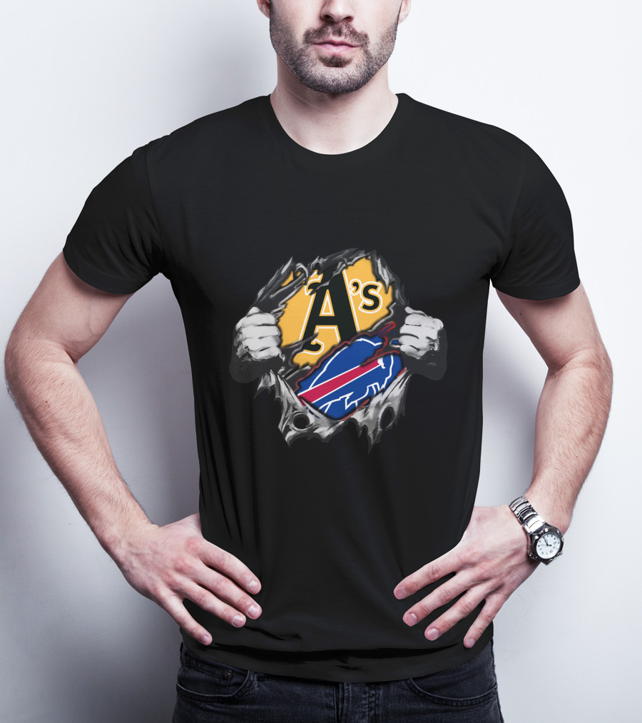 Buffalo Bills X Oakland Athletics Crossover Fan T-Shirt
