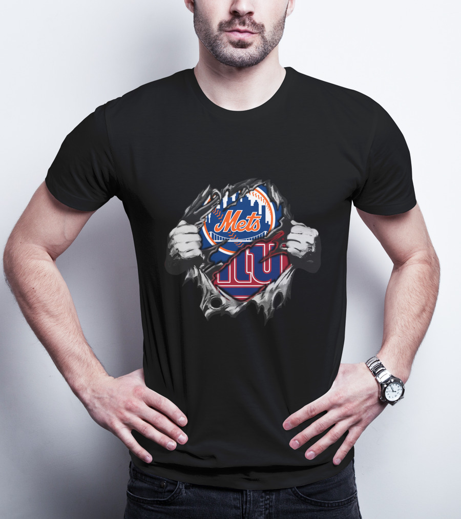 New York Giants Mets Mashup T-Shirt