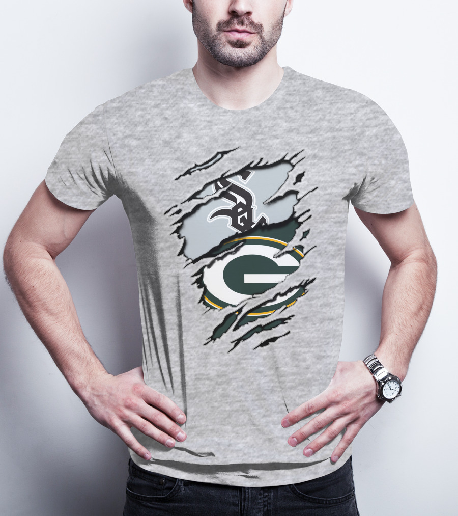 Packers White Sox Logo Mashup T-Shirt
