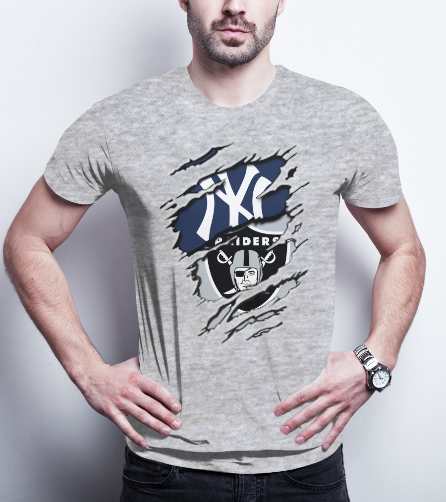 Raiders Yankees Ny Crossover T-Shirt