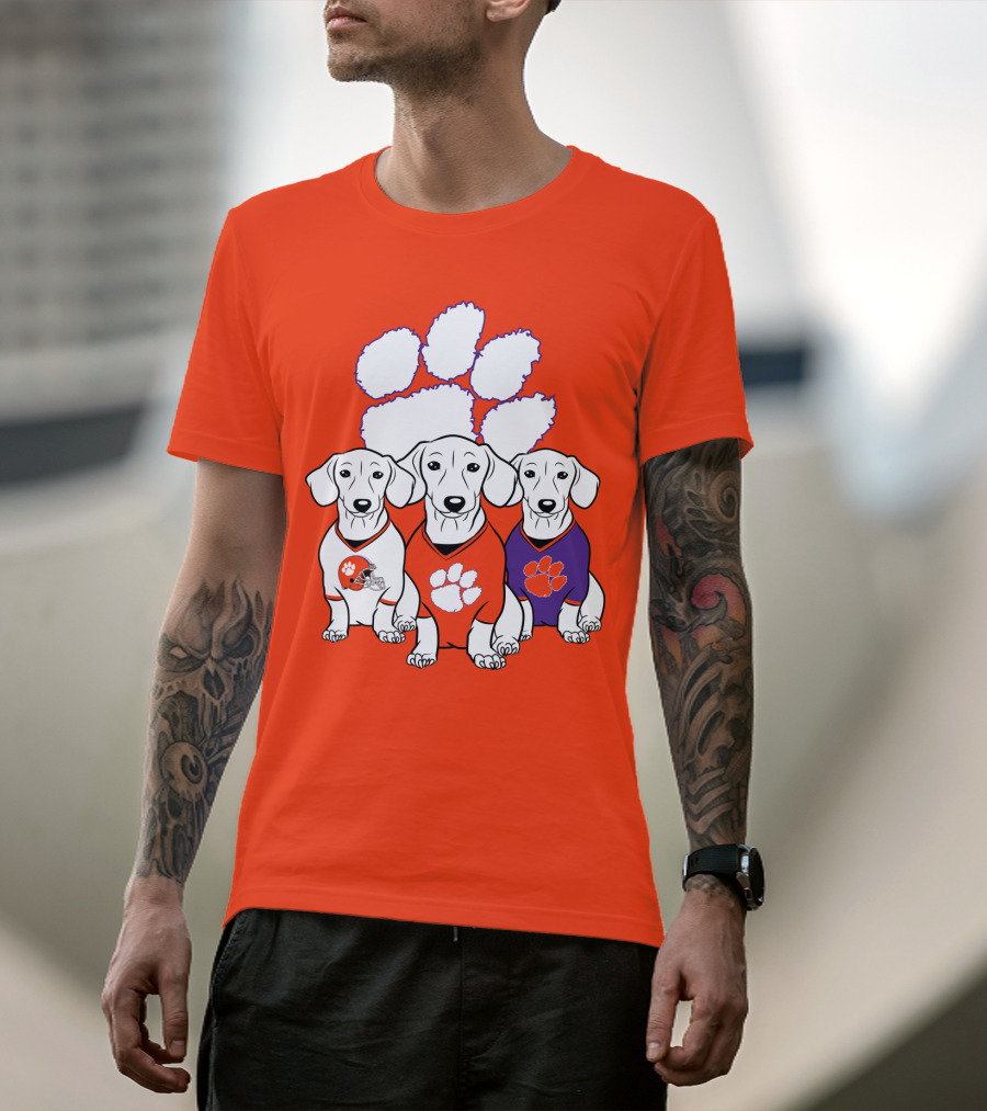 Clemson Tigers Dachshund T-Shirt
