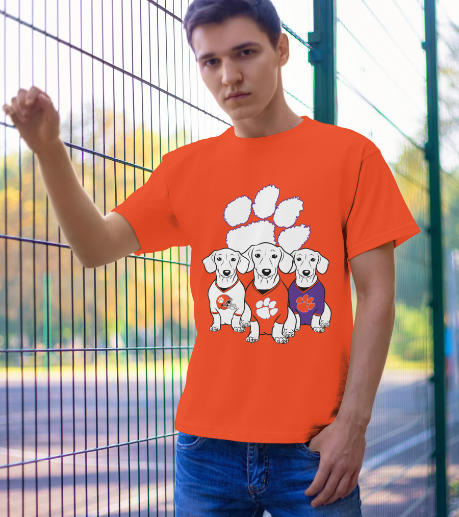 Clemson Tigers Dachshund T-Shirt