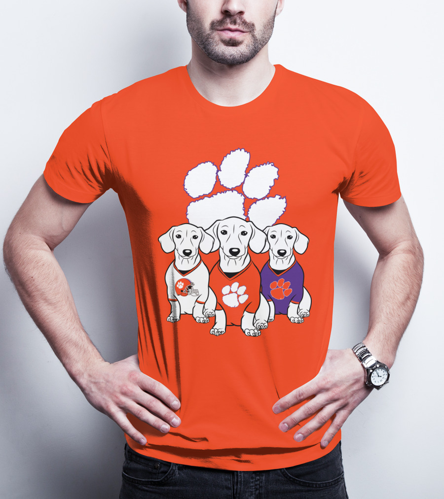 Clemson Tigers Dachshund T-Shirt