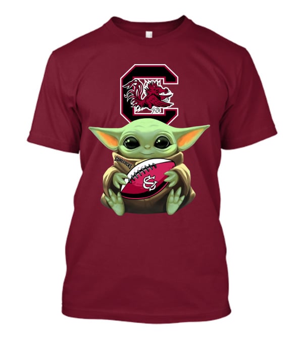 Baby Yoda Gamecocks South Carolina Football Fan T-Shirt