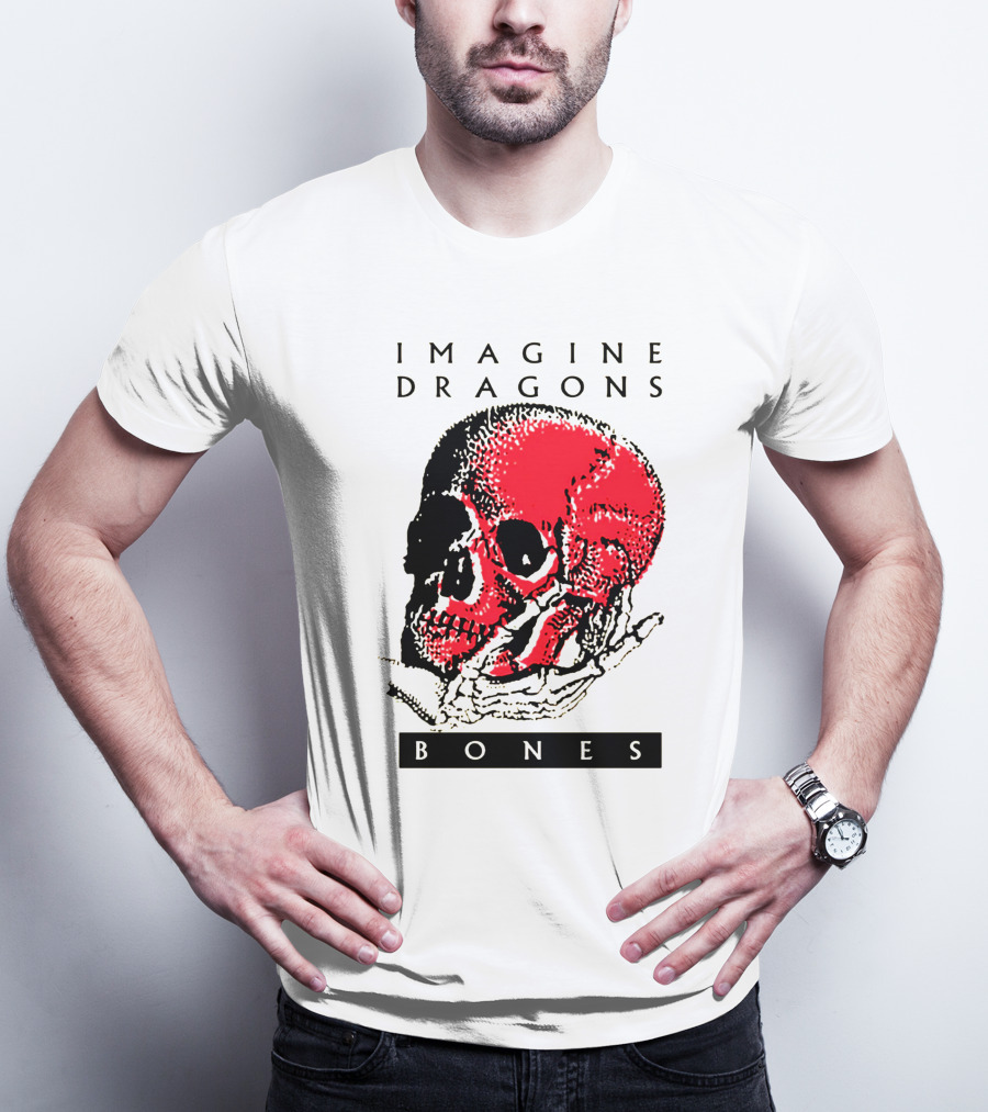 IMAGINE DRAGONS BONES Skull T-Shirt