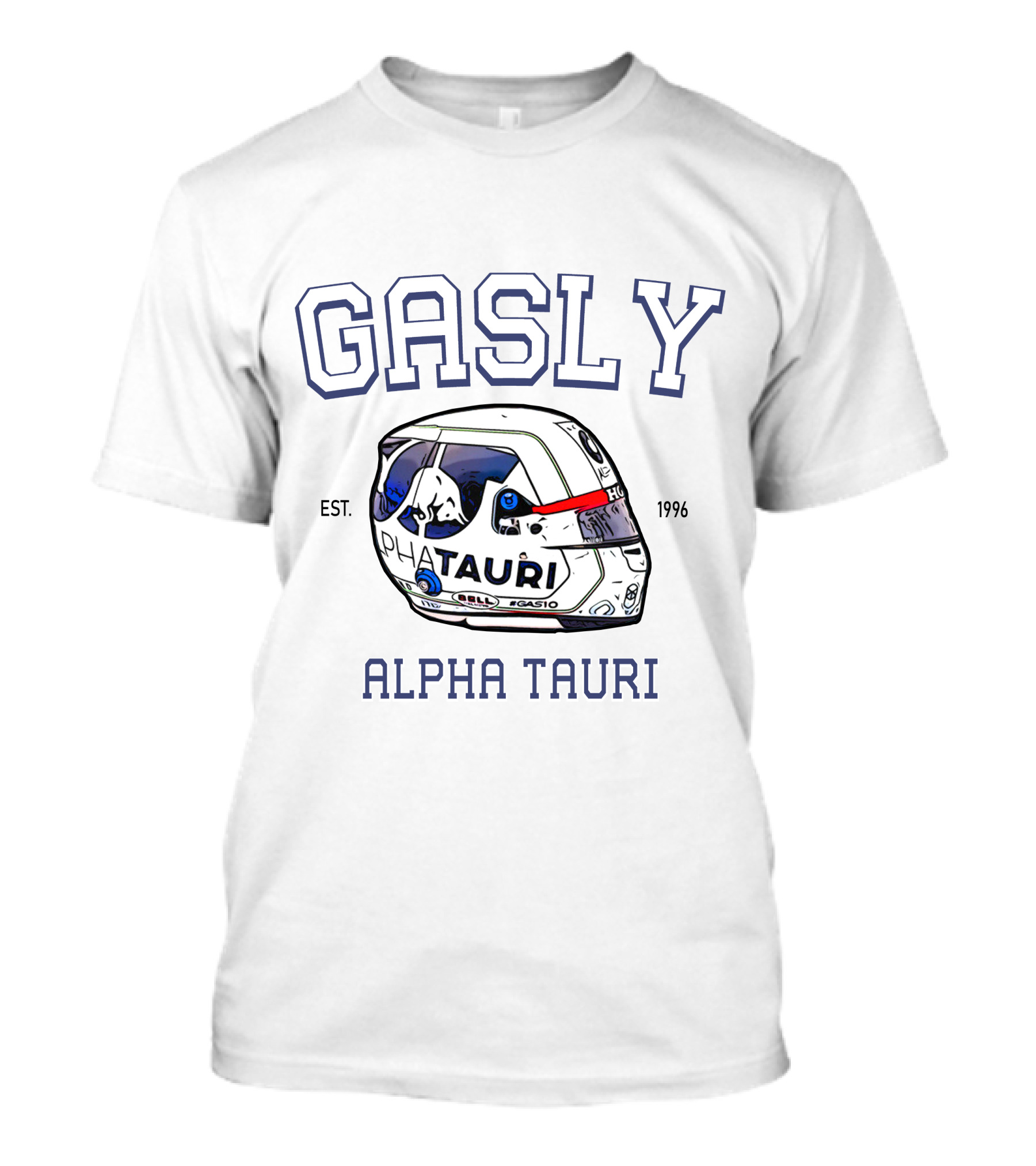 Gasly Alpha Tauri Helmet Est. 1996 T-Shirt