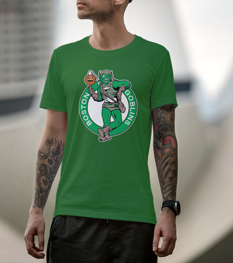 Boston Goblins Halloween Basketball Crossover T-Shirt