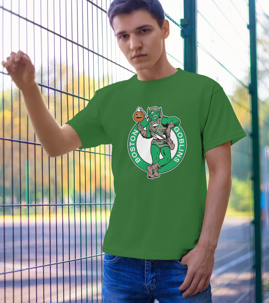 Boston Goblins Halloween Basketball Crossover T-Shirt