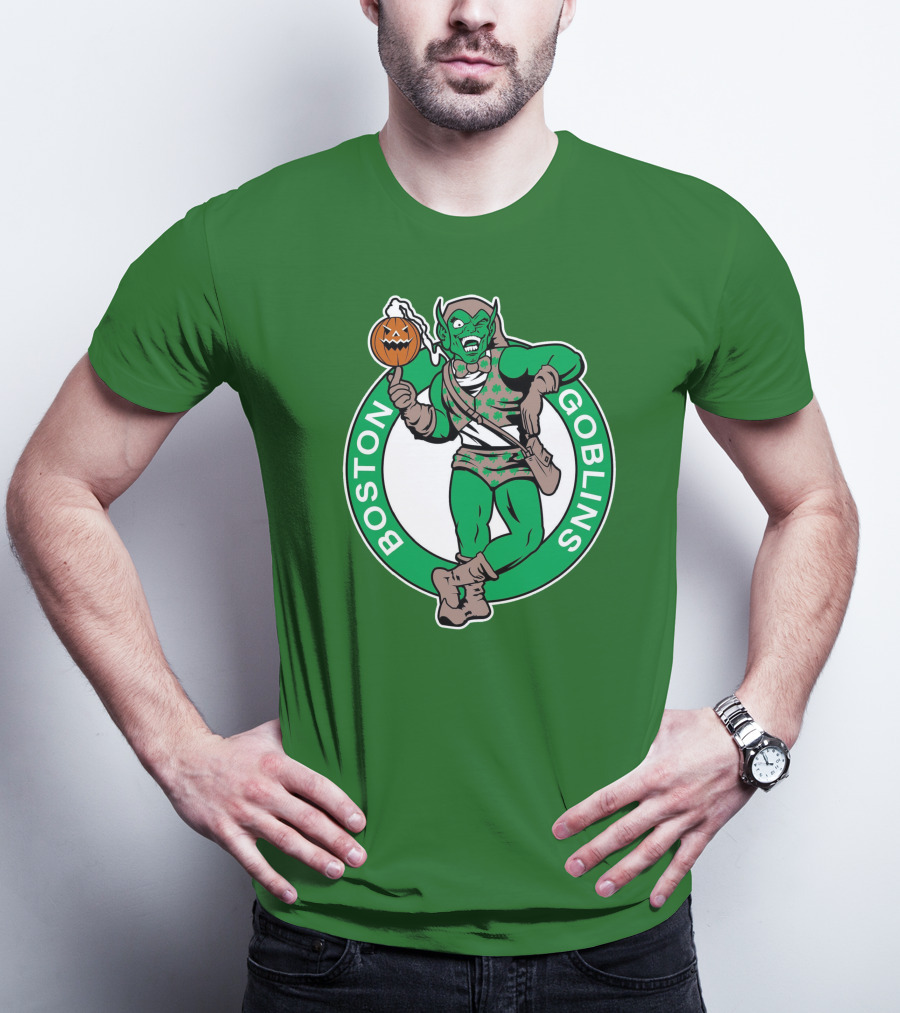 Boston Goblins Halloween Basketball Crossover T-Shirt