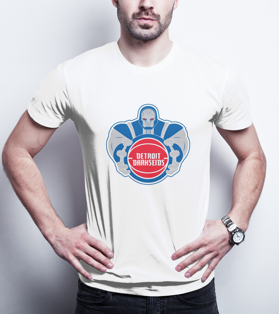 Detroit Darkseids Basketball Villain Logo NBA Crossover T-Shirt