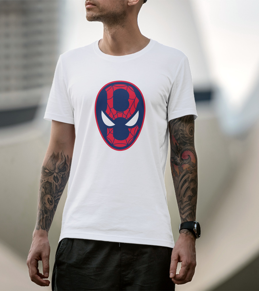 Boston Spider Sox MLB Web Pattern Mask T-Shirt