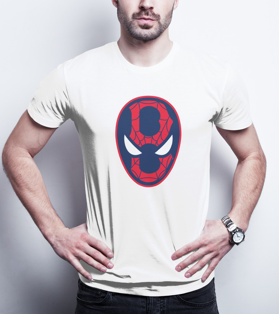 Boston Spider Sox MLB Web Pattern Mask T-Shirt