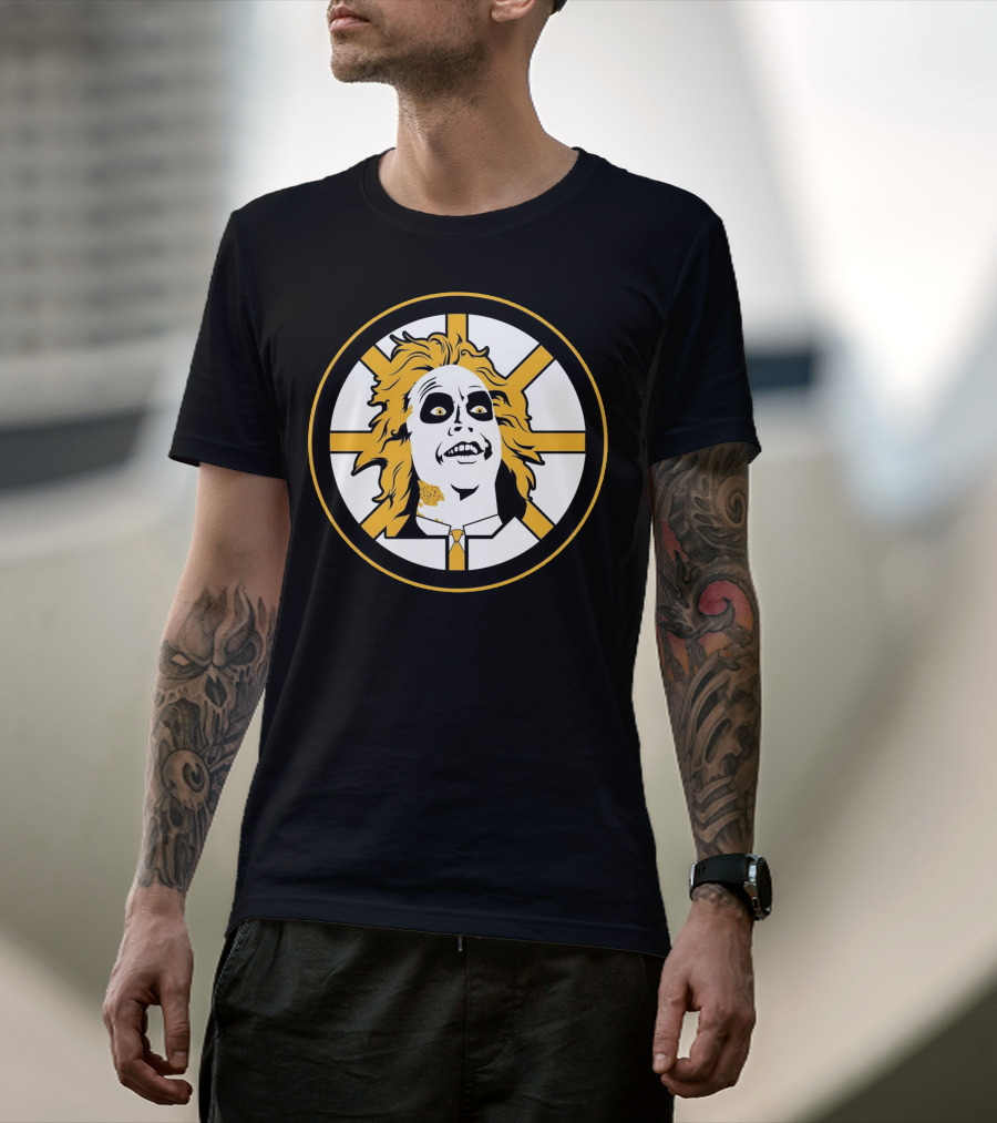 Boston Bruins Beetlejuice Horror NHL T-Shirt