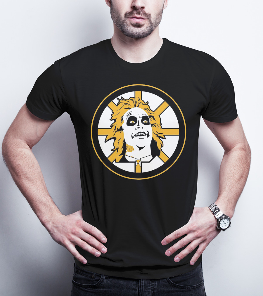 Boston Bruins Beetlejuice Horror NHL T-Shirt