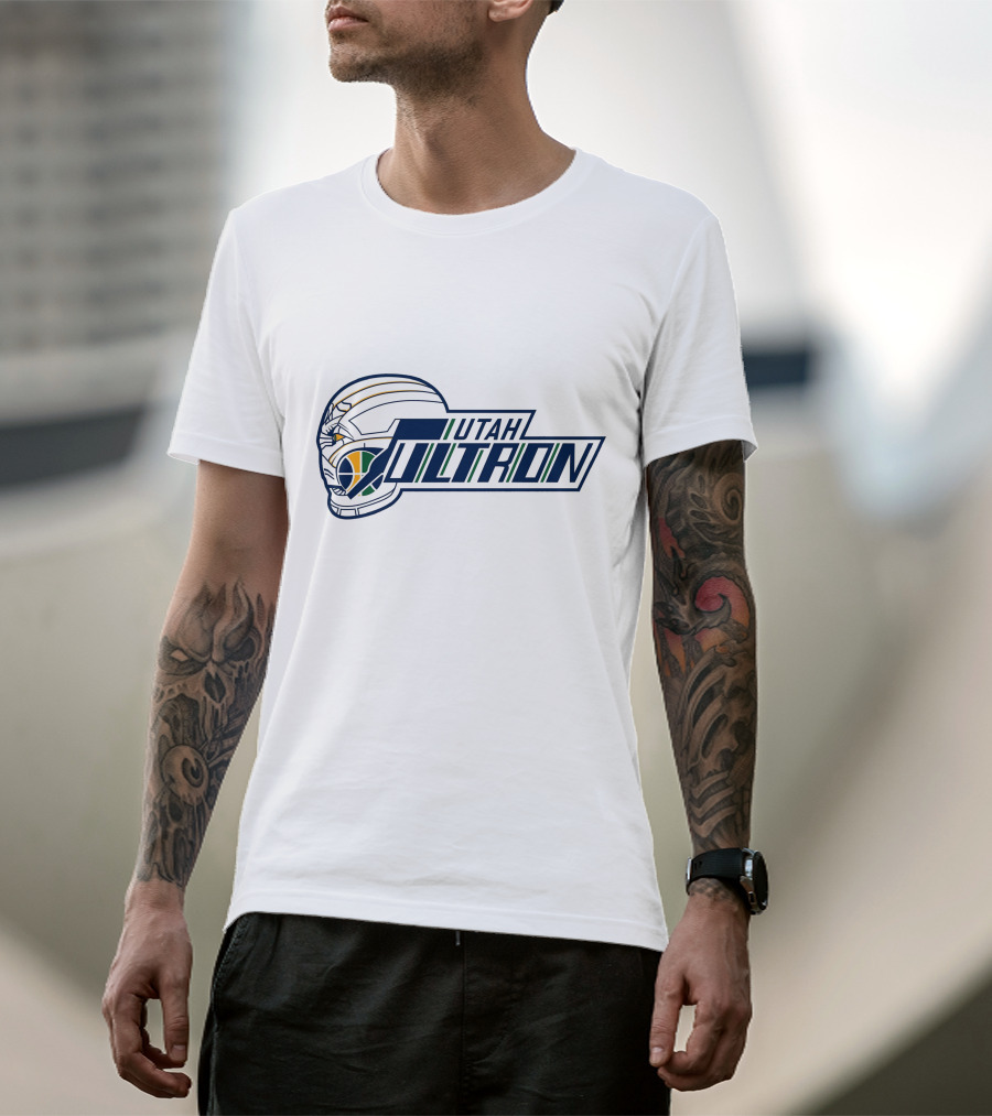 Utah Ultron NBA Basketball Helmet Fusion T-Shirt