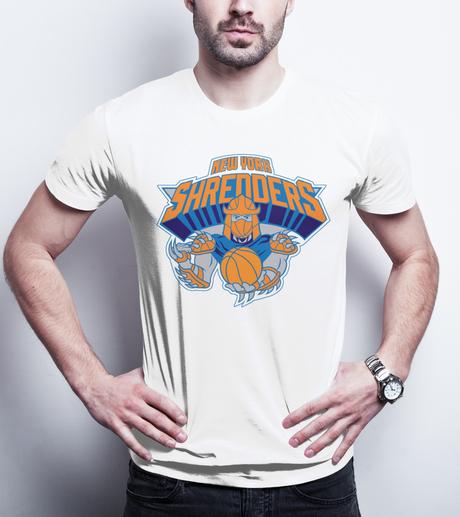 New York Shredders Basketball Villain Motif T-Shirt