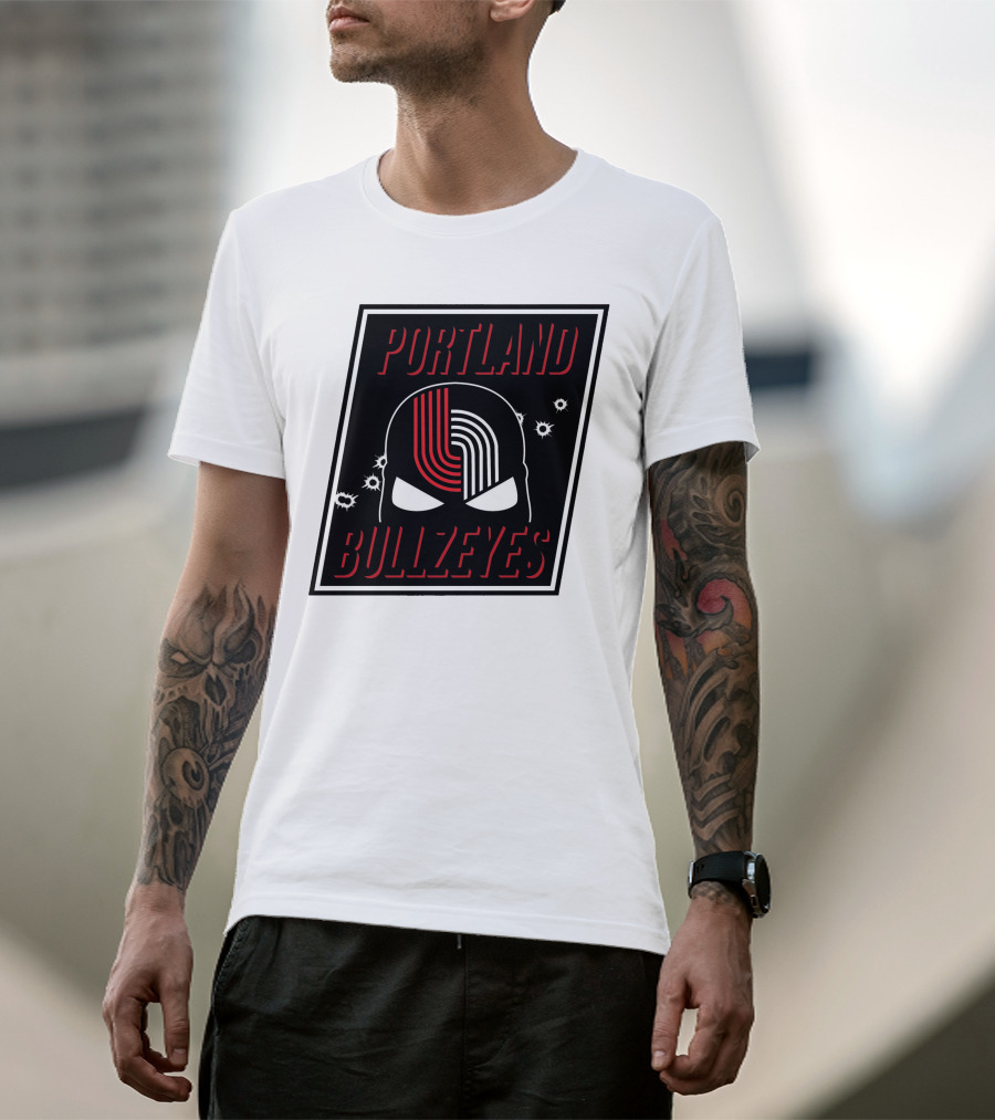 Portland Trail Bullzeyes NBA Basketball Emblem T-Shirt