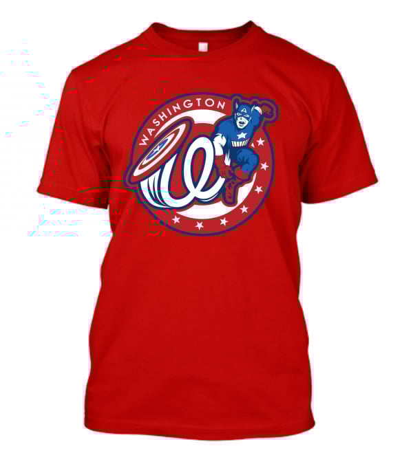 Washington Captain America MLB Crossover T-Shirt
