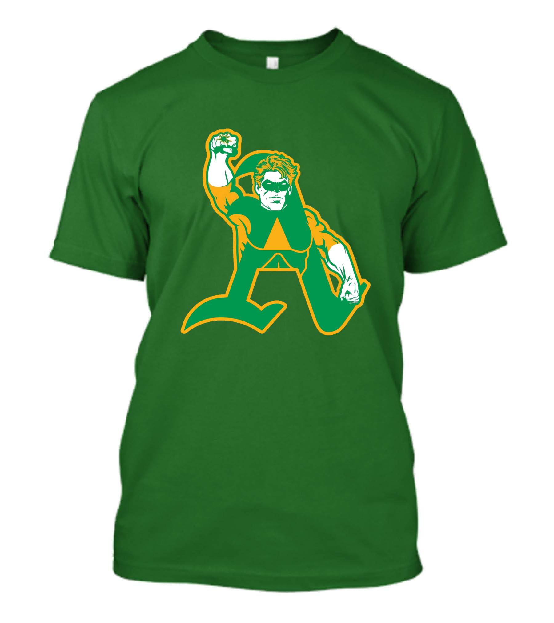 Oakland Athletics Green Lantern MLB Crossover T-Shirt