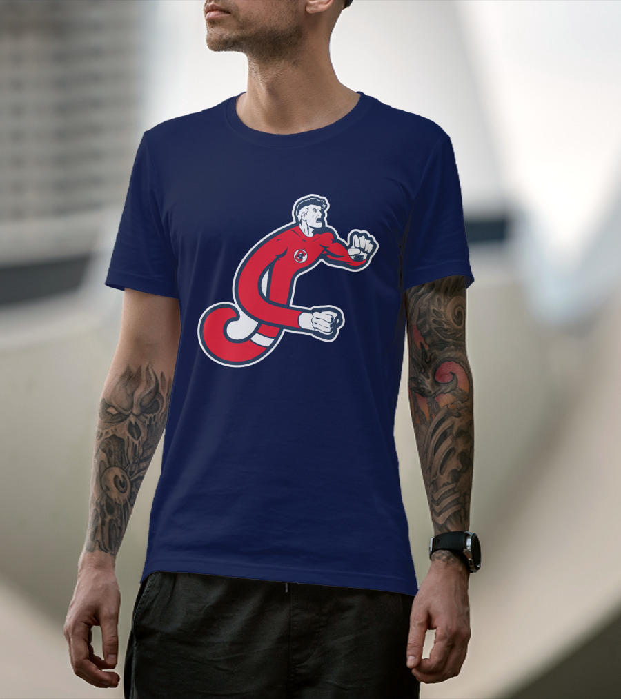 Cleveland Mr. Fantastics MLB Stretching Superhero T-Shirt