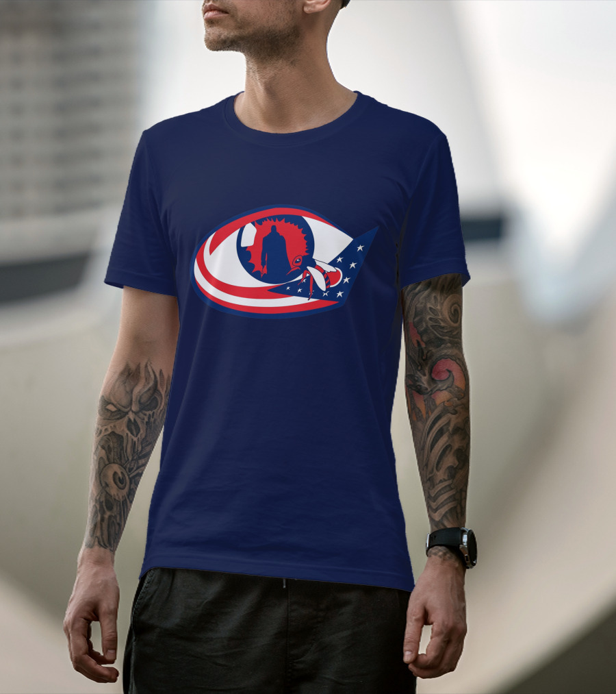 Columbus Candymans American Flag Eye And Bee T-Shirt