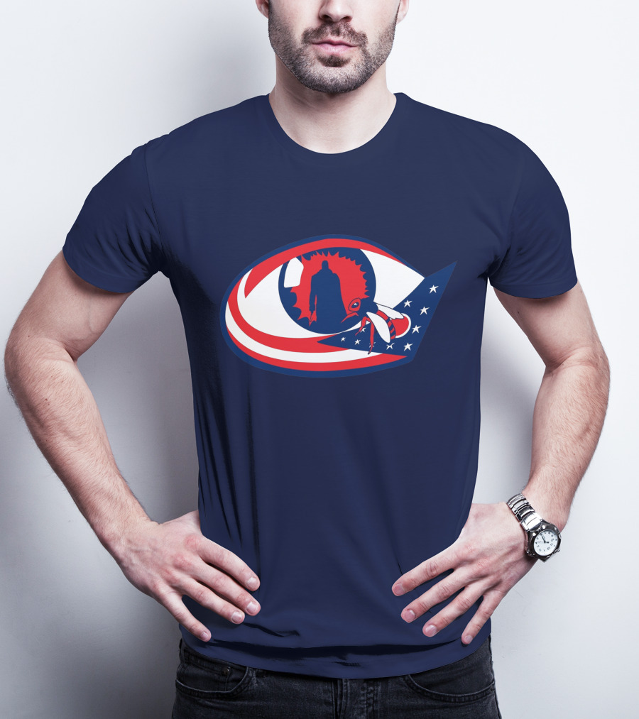 Columbus Candymans American Flag Eye And Bee T-Shirt