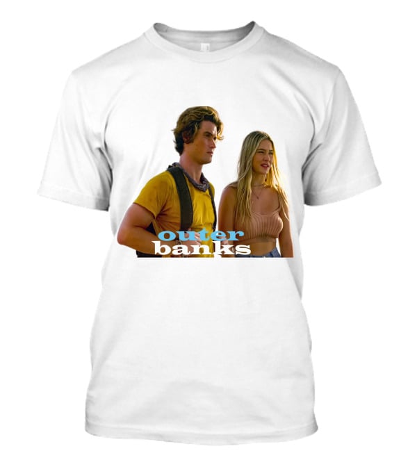 Outer Banks TV Show Characters On Beach Adventure Scene T-Shirt