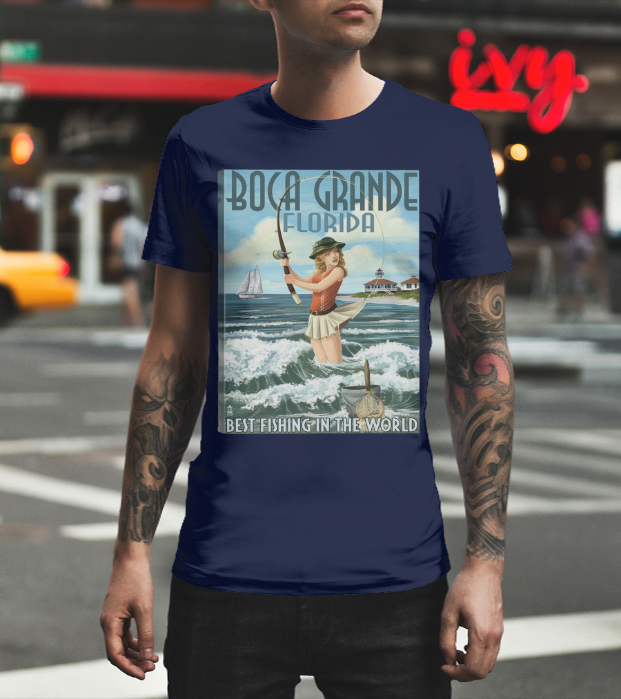 Boca Grande Florida Best Fishing In The World T-Shirt