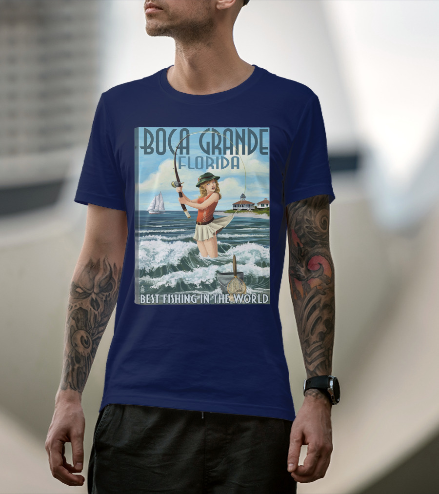 Boca Grande Florida Best Fishing In The World T-Shirt