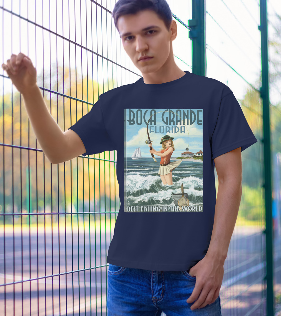 Boca Grande Florida Best Fishing In The World T-Shirt