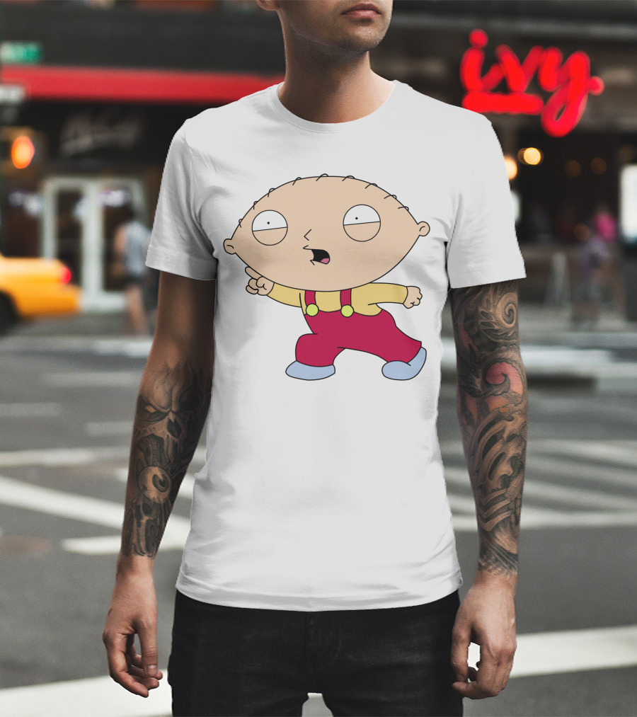 Stewie Griffin Angry Pose Family Guy Character T-Shirt