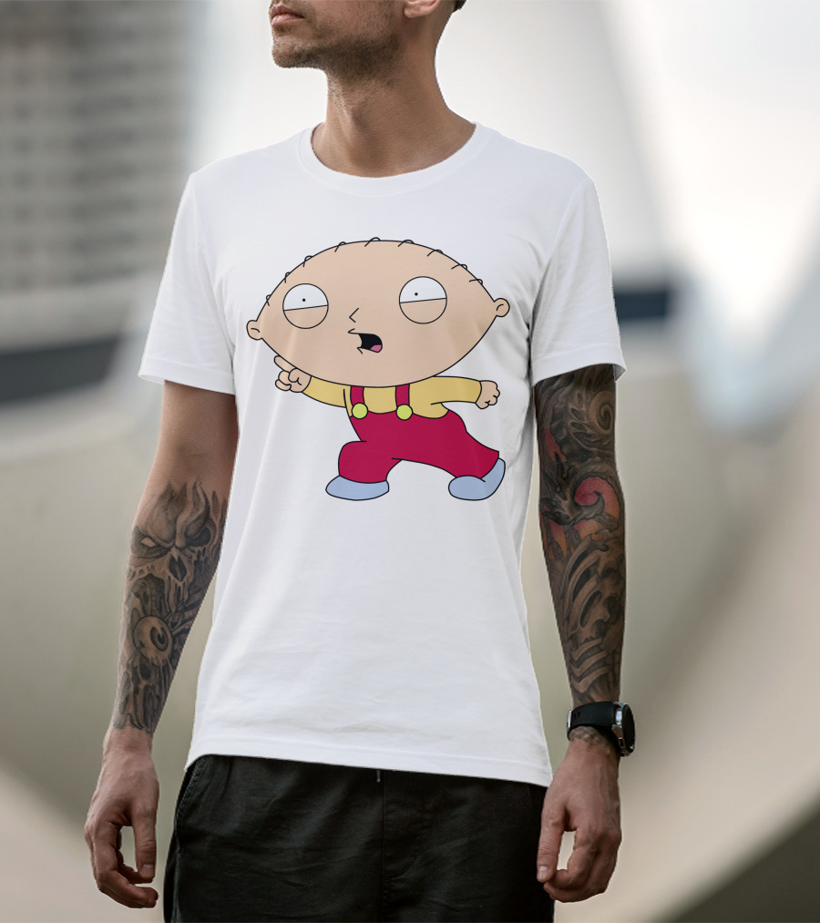 Stewie Griffin Angry Pose Family Guy Character T-Shirt
