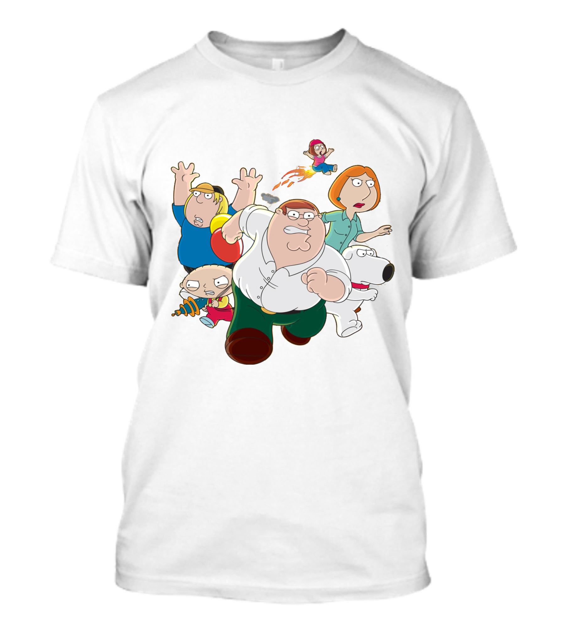Family Guy Peter Lois Brian Stewie Meg Chris Running Team T-Shirt
