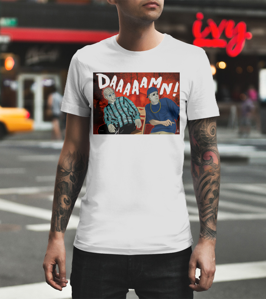 Daaaamn Horror Parody Friday Movie Scene T-Shirt