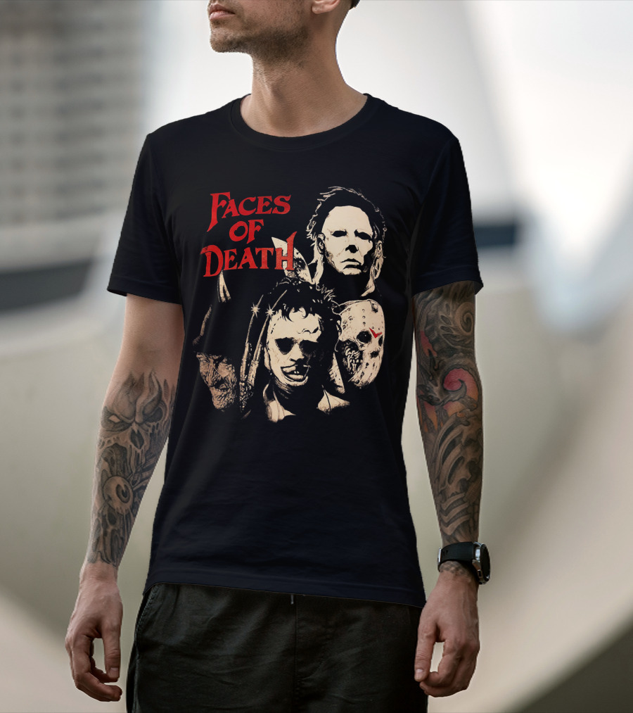 Faces Of Death Michael Myers Horror Icons T-Shirt