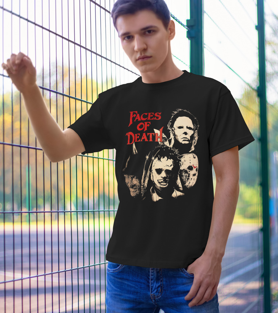 Faces Of Death Michael Myers Horror Icons T-Shirt