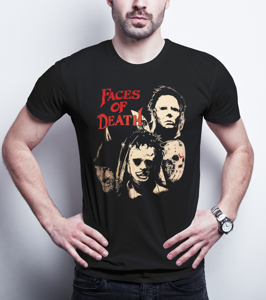 Faces Of Death Michael Myers Horror Icons T-Shirt