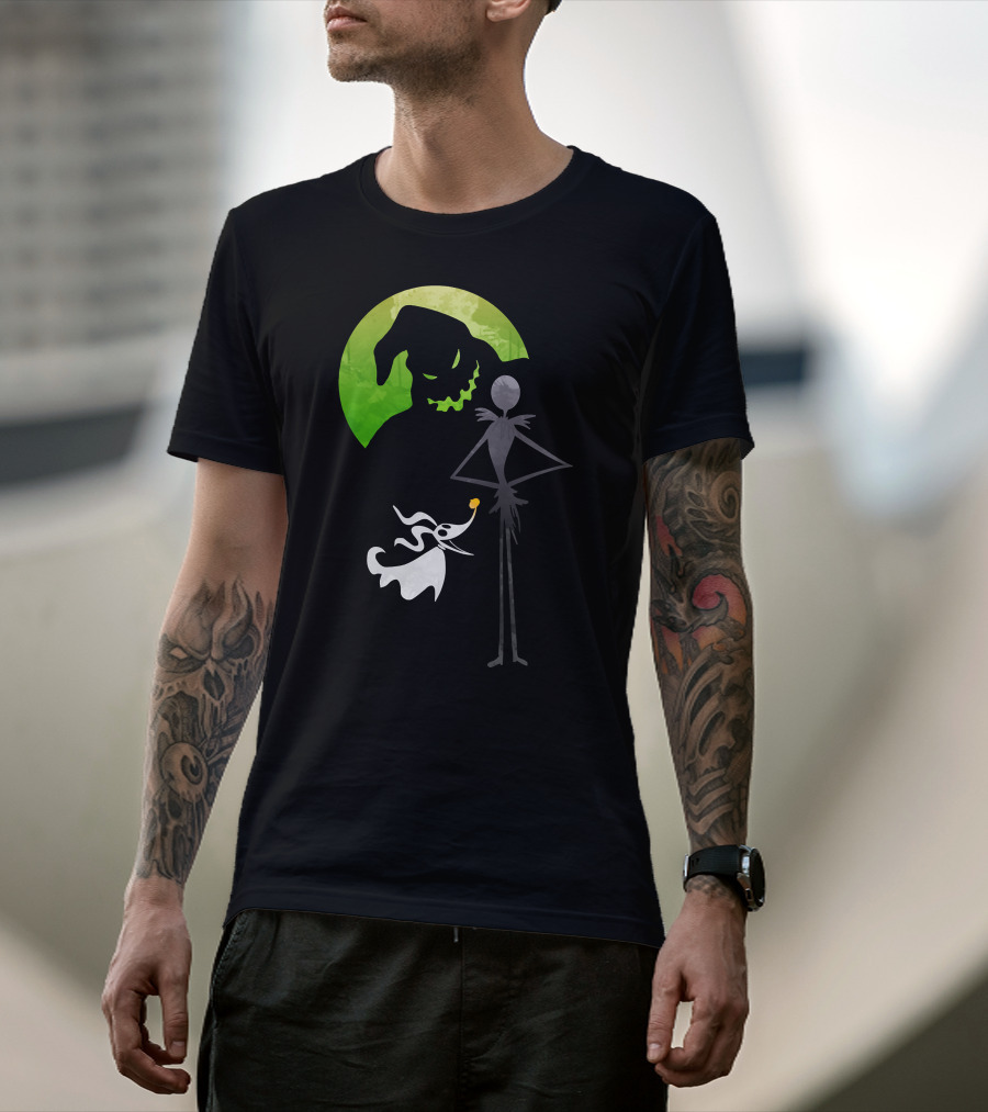 Jack Skellington Zero Oogie Boogie Moon T-Shirt
