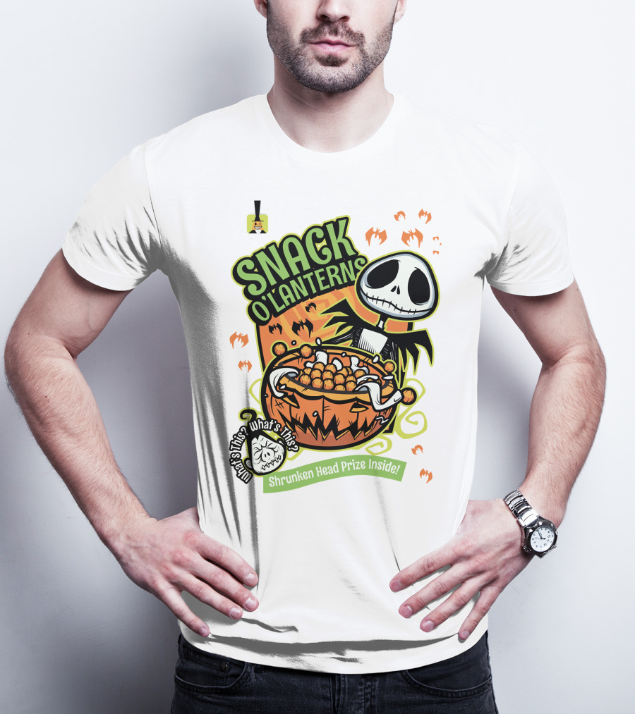 Snack O'Lanterns What's This Shrunken Head Prize Inside T-Shirt