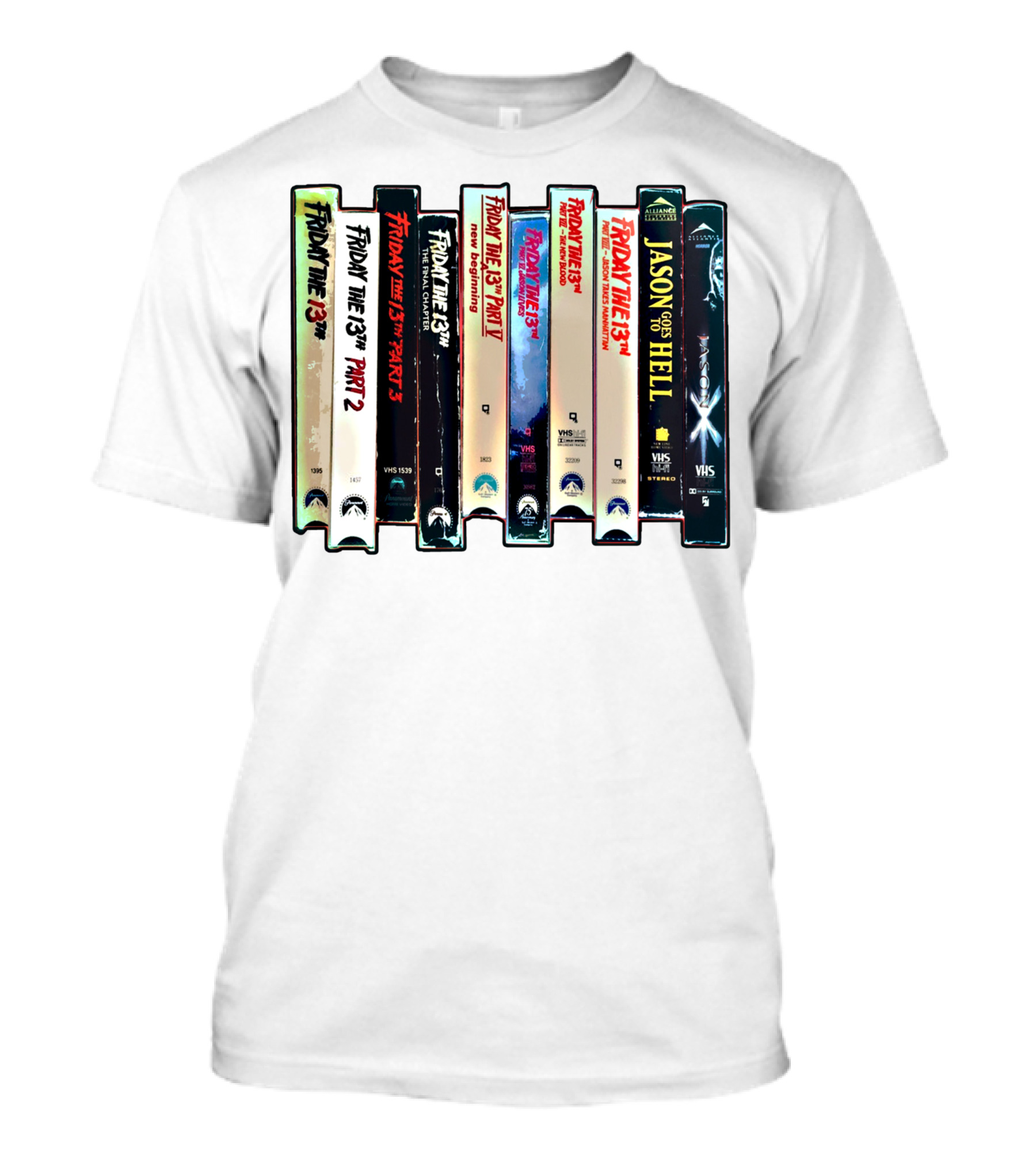 Friday The 13th VHS Collection Part 1-9 Jason Goes To Hell T-Shirt