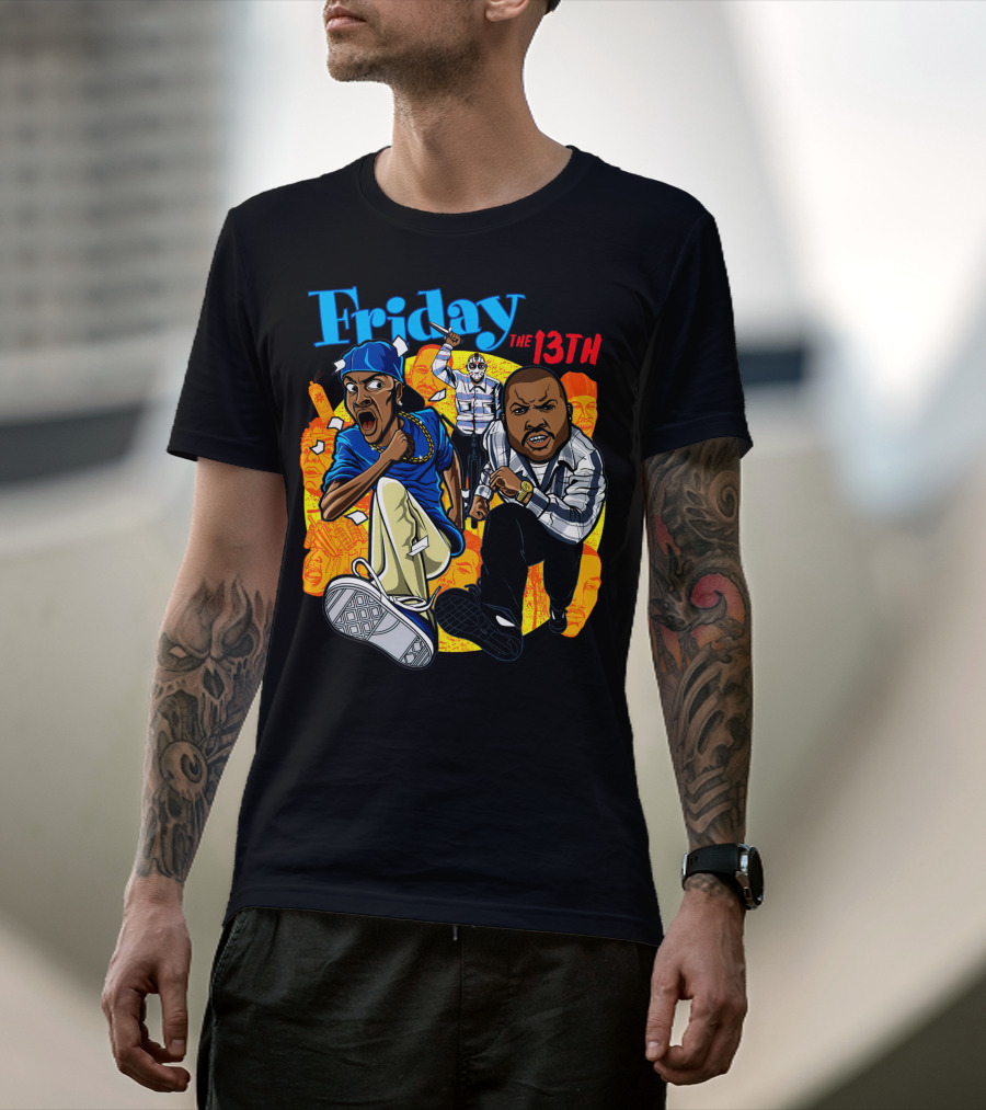 Friday The 13th Crossover With Ice Cube And Chris Tucker Characters T-Shirt
